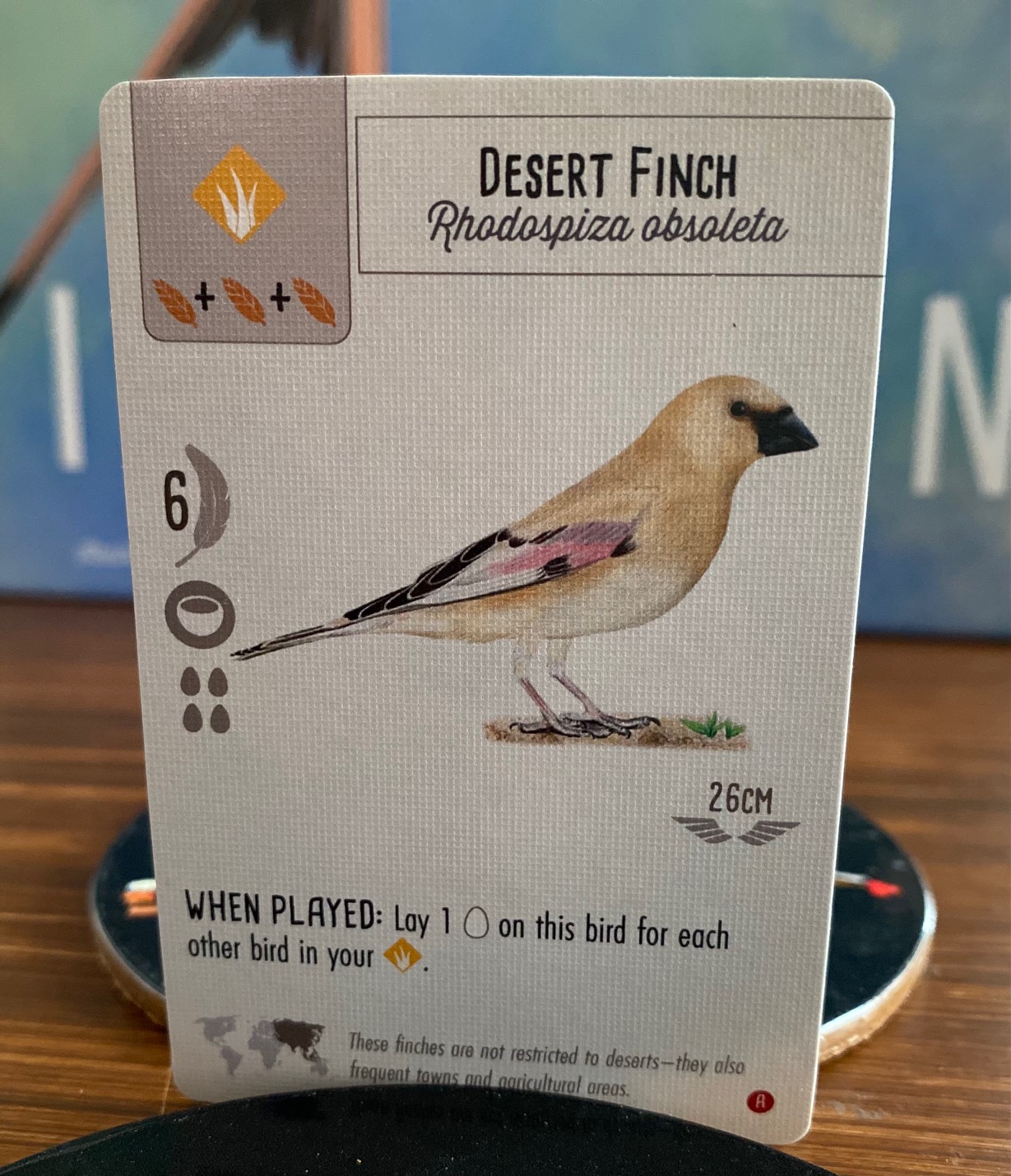 Wingspan Asia Expansion: Desert Finch Revealed • Wingsplain